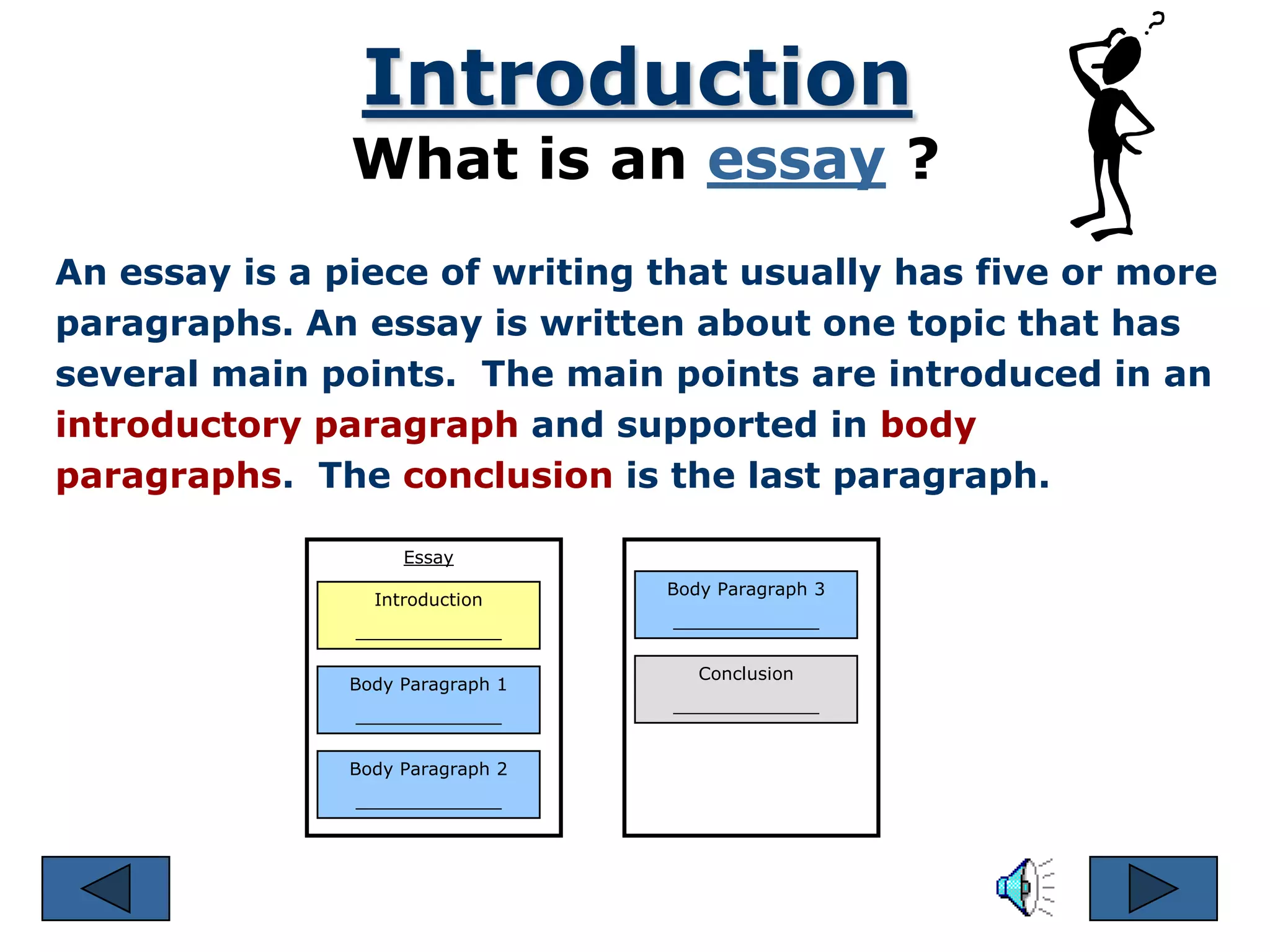 Parts of an Essay | PPTX