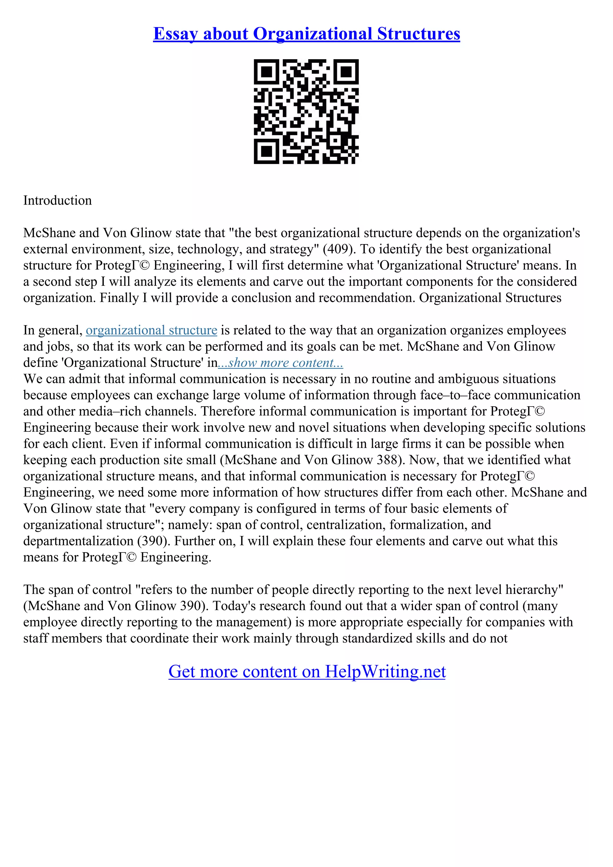 Essay Organization Types | PDF