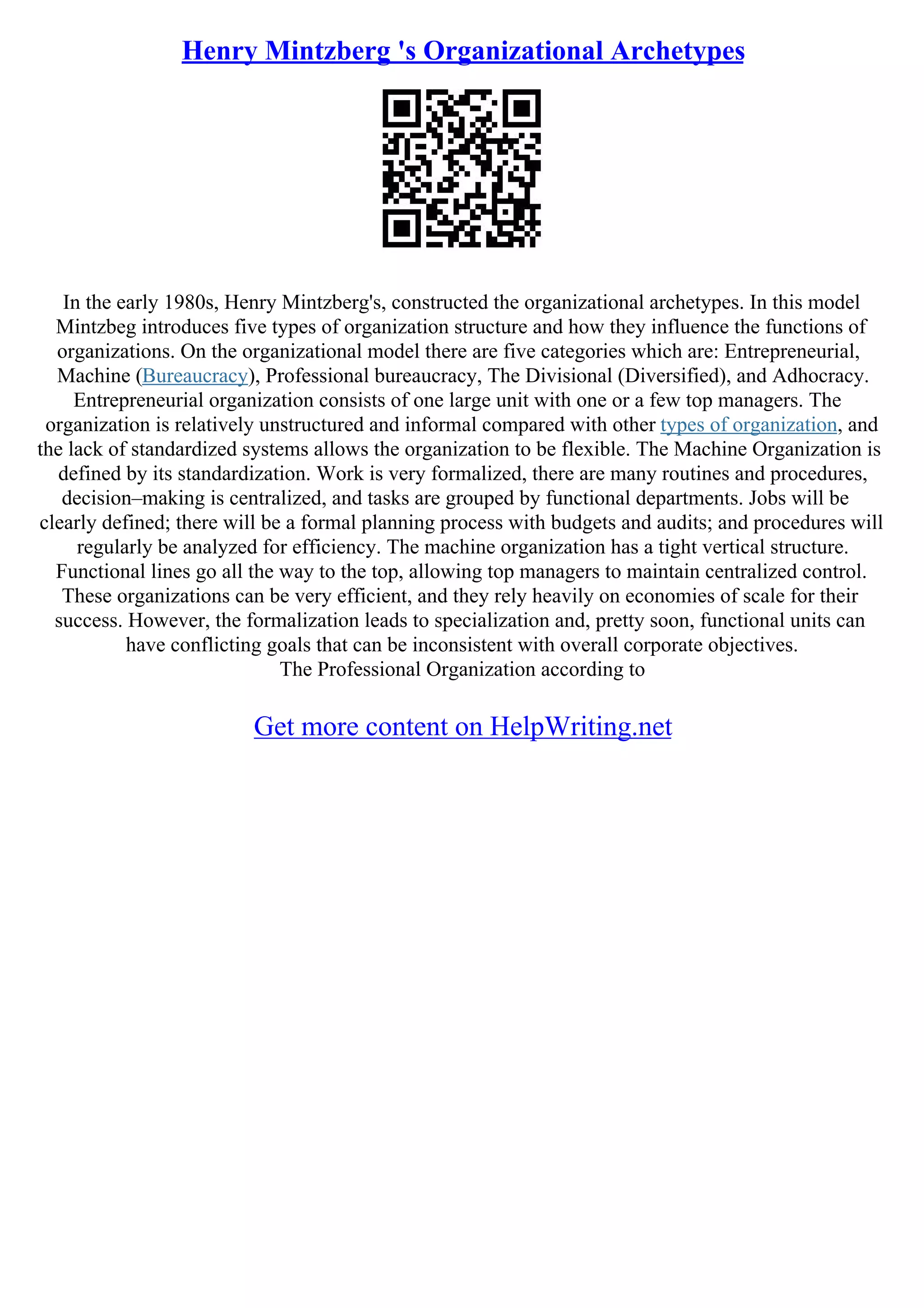 Essay Organization Types | PDF