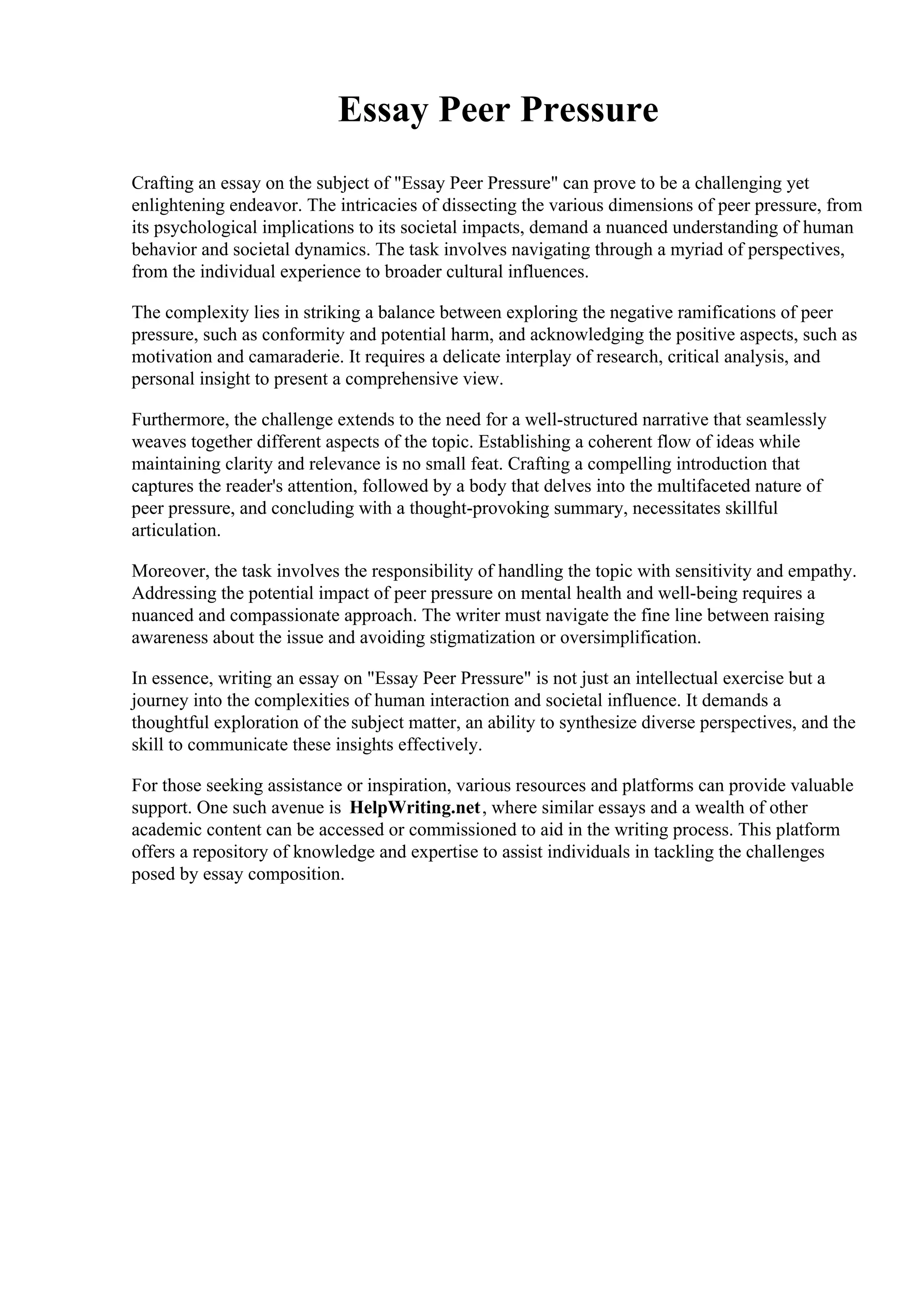 Essay Peer Pressure.pdf