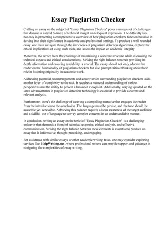 Essay Plagiarism Checker.pdf