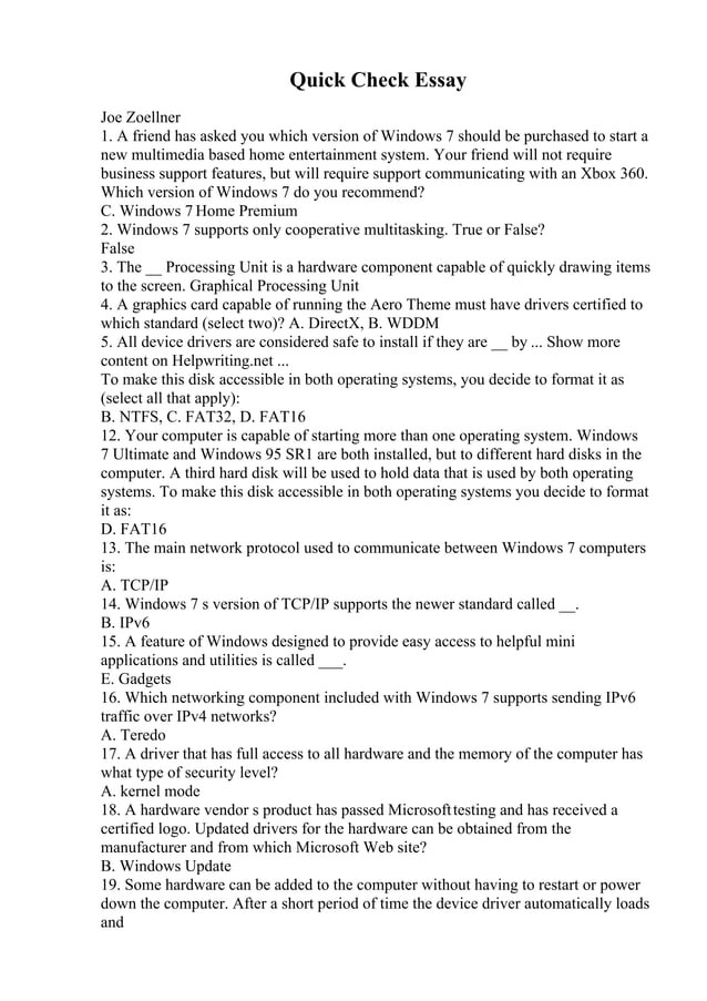 Essay Plan Example | PDF