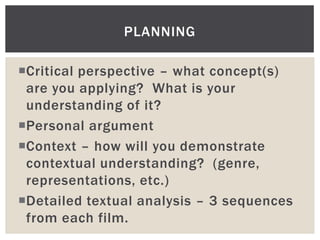 Essay planning | PPTX