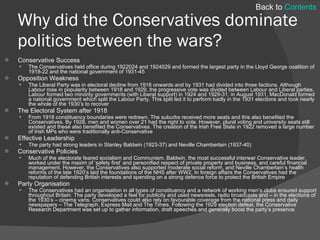 Britain 1918-51 Essay Plans | PPT