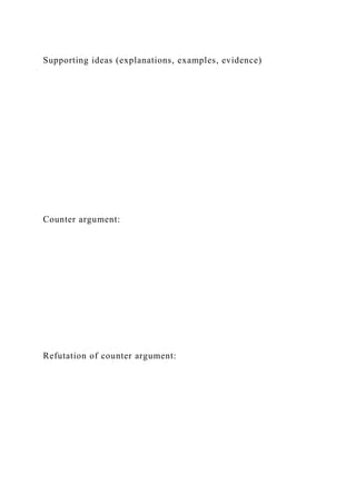 ESSAY PLAN TEMPLATE· Write complete sentences for the thesis sta.docx