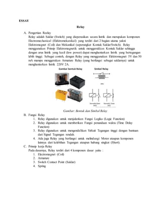 Essay praktikum dasar teknik elektro | DOCX