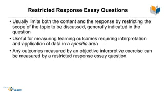 Essay question construction | PPTX