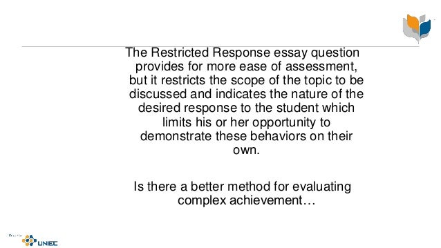 Essay question construction