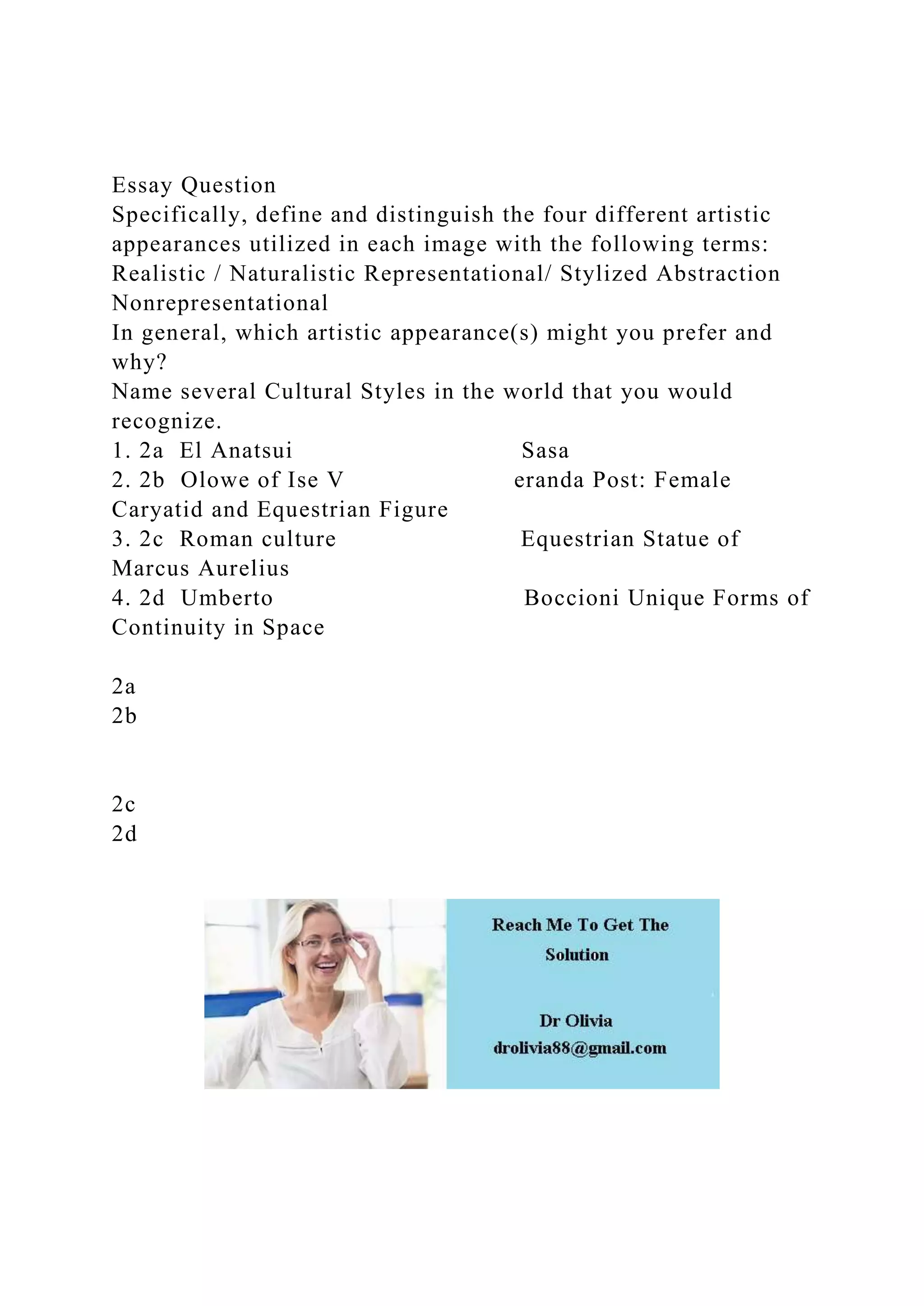 Essay QuestionSpecifically, define and distinguish the four diff.docx