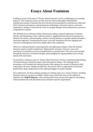 Essays About Feminism.pdf