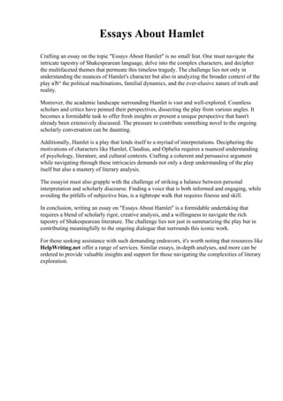 Essays About Hamlet.pdf