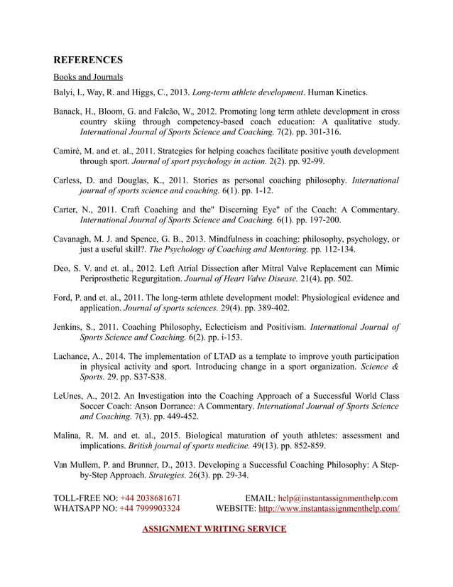 Essay Sample on Coaching Philosophy | PDF | Physical Therapy | Wellness