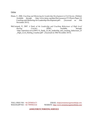 Essay Sample on Coaching Philosophy | PDF