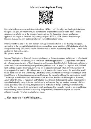 Essay Sample For Ged | PDF