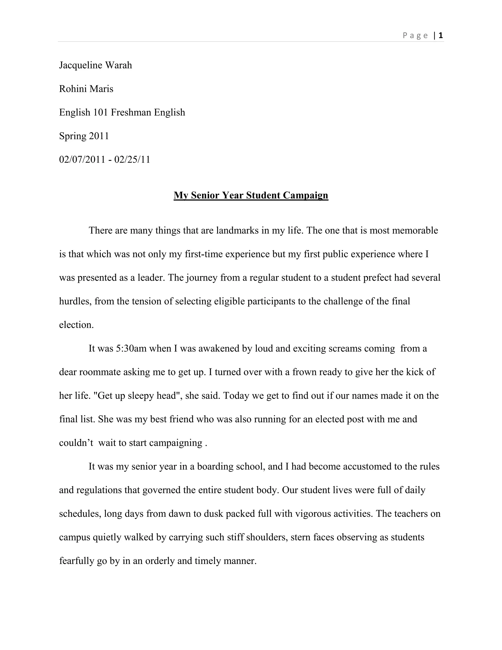 Essay(senior year) | DOCX