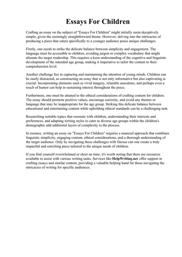 Essays For Children.pdf
