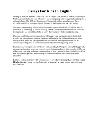 Essays For Kids In English.pdf