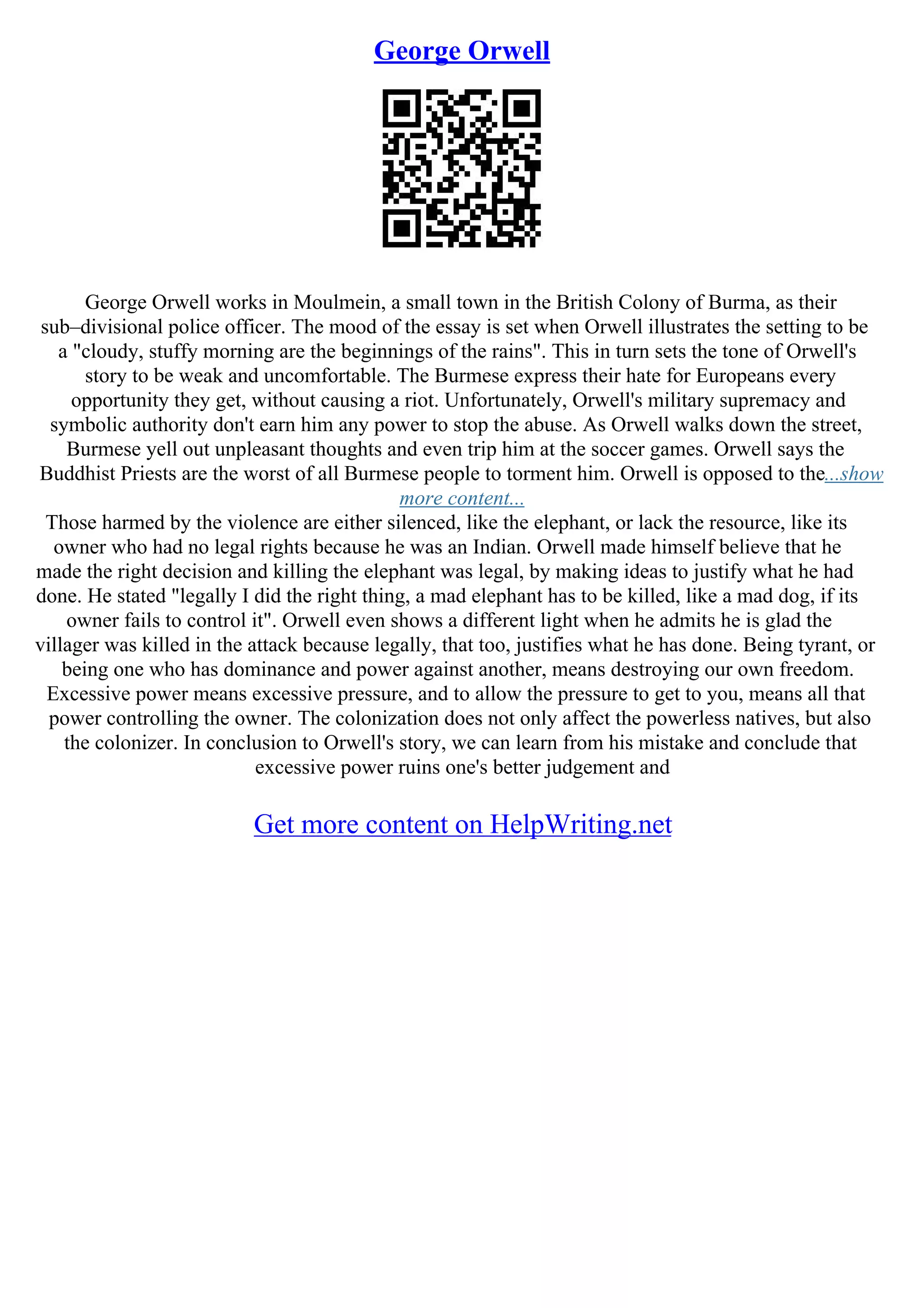 Essays George Orwell | PDF