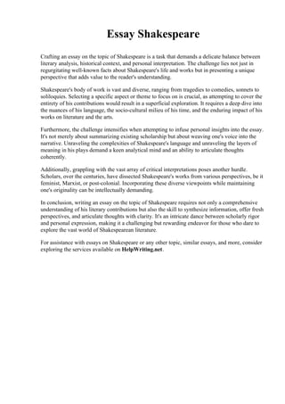 Essay Shakespeare.pdf