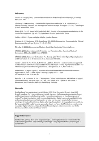 Essay for Sharing is Caring - Eva Van Passel | PDF
