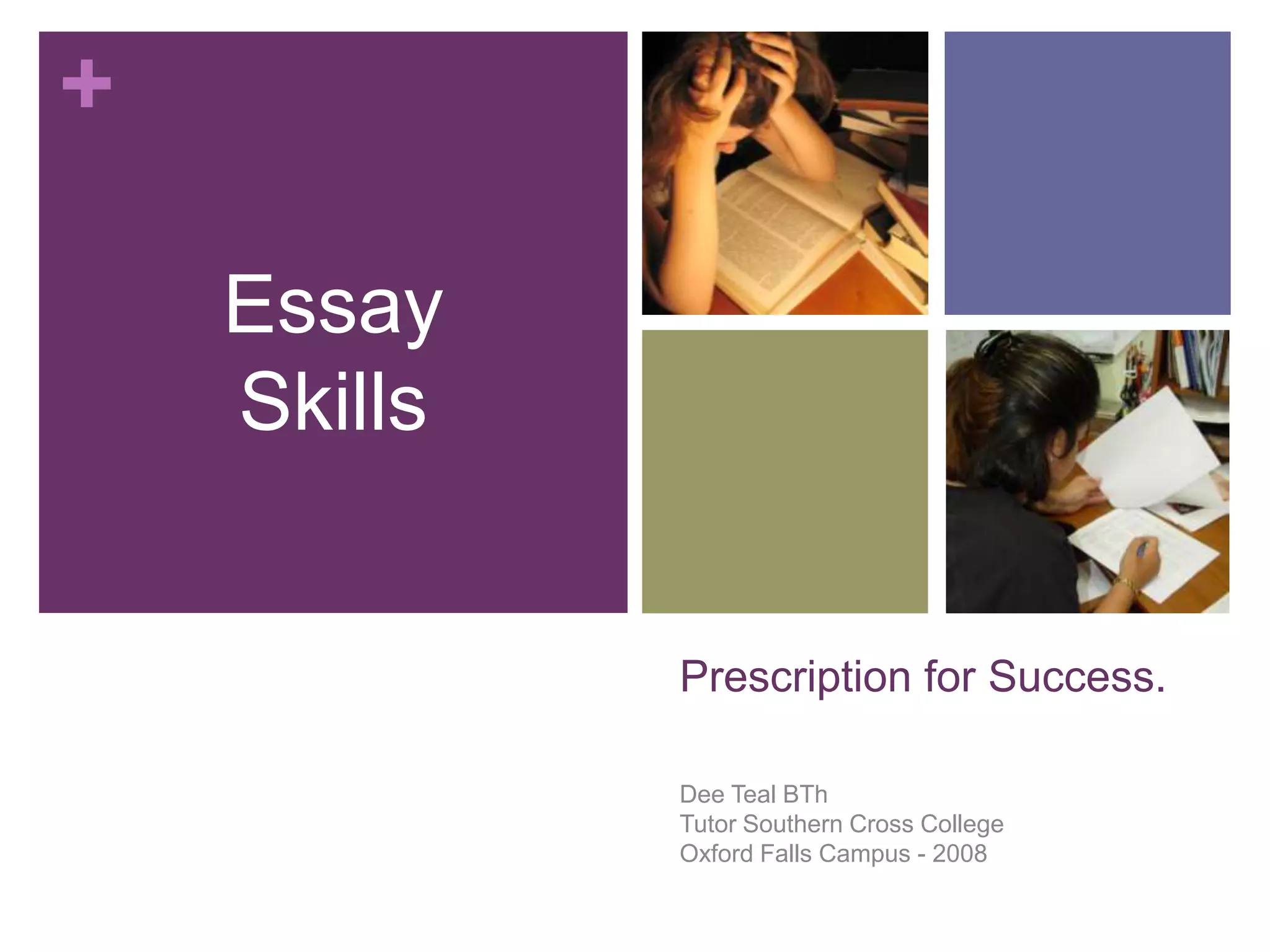 Study Skills Presentation - C3College Degree Program | PPT