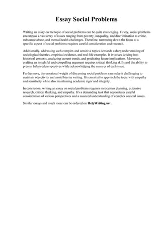 Essay Social Problems.pdf