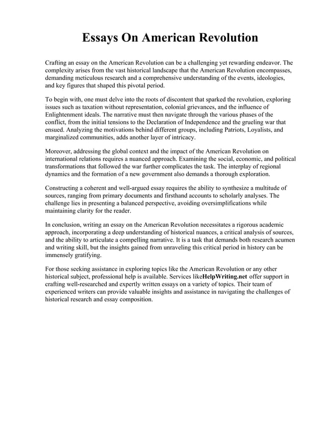 Essays On American Revolution.pdf