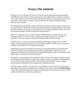 Essays On Animals.pdf