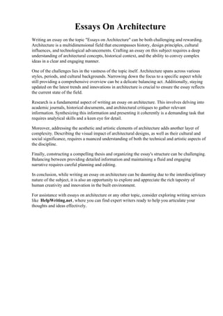 Essays On Architecture.pdf