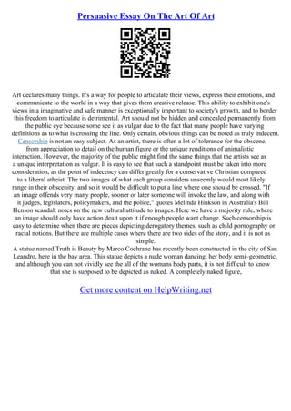 Essays On Art | PDF