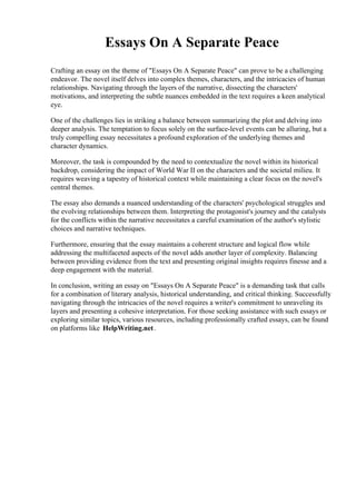 Essays On A Separate Peace.pdf