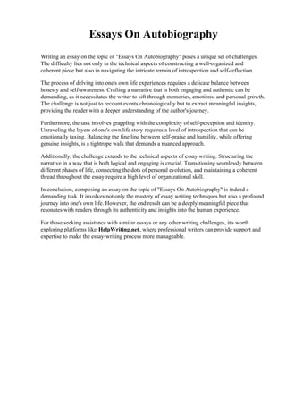 Essays On Autobiography.pdf