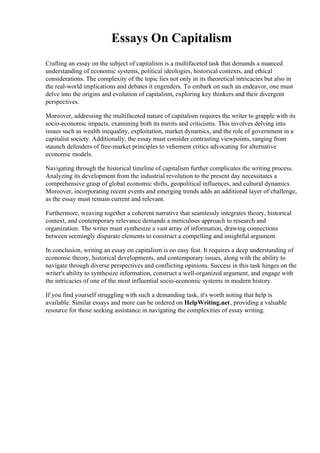 Essays On Capitalism.pdf