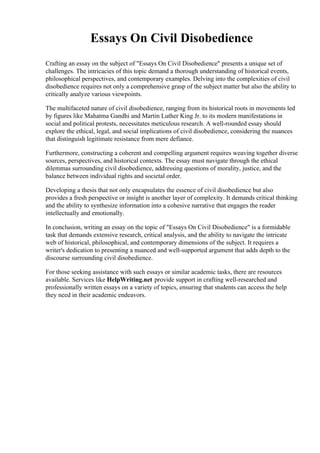 Essays On Civil Disobedience.pdf