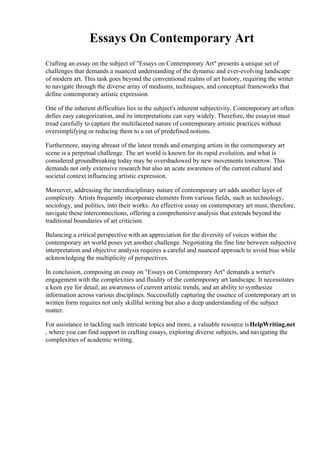 Essays On Contemporary Art.pdf