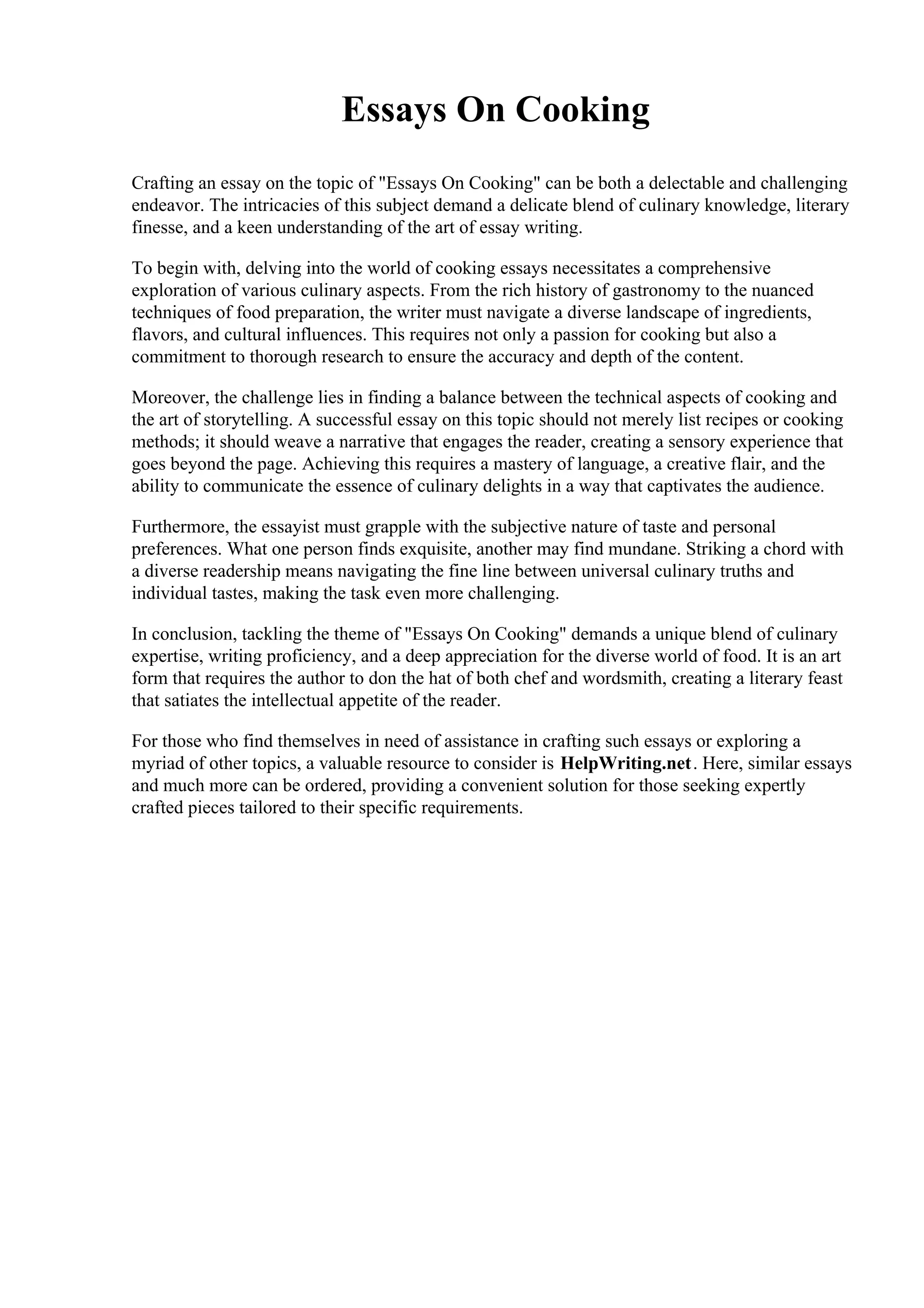 Essays On Cooking.pdf