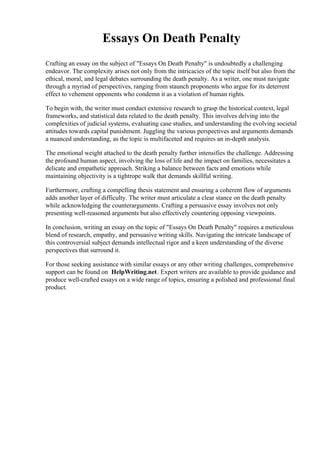 Essays On Death Penalty.pdf