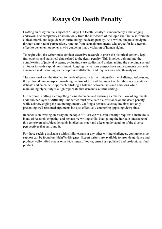 Essays On Death Penalty.pdf