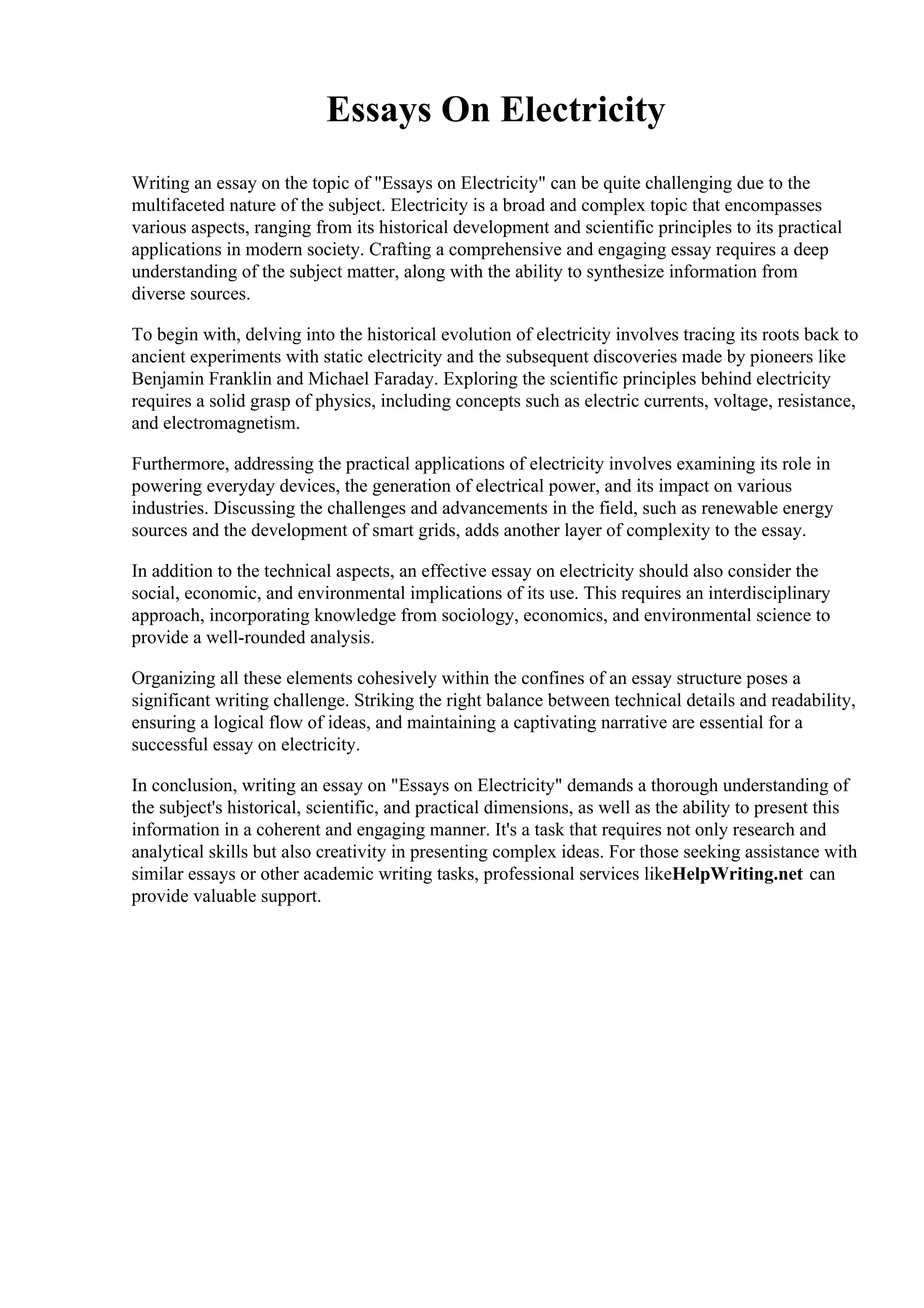 Essays On Electricity.pdf