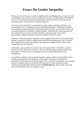 Essays On Gender Inequality.pdf