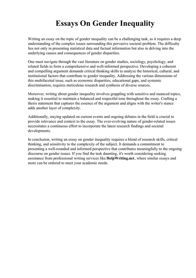 Essays On Gender Inequality.pdf