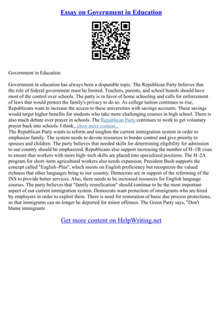 Essays On Government | PDF