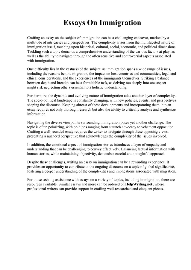 Essays On Immigration.pdf