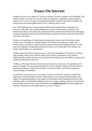 Essays On Internet.pdf