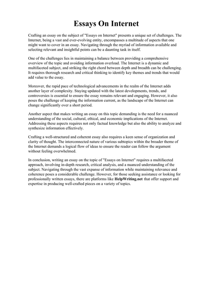 Essays On Internet.pdf