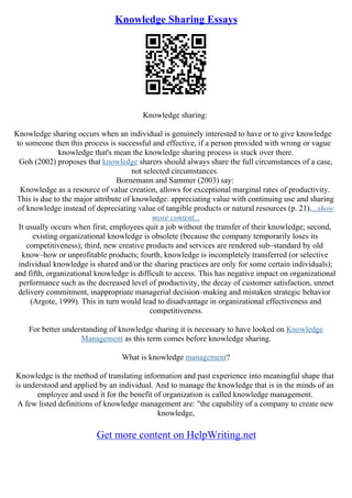 Essays On Knowledge | PDF | Science