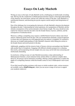 Essays On Lady Macbeth.pdf