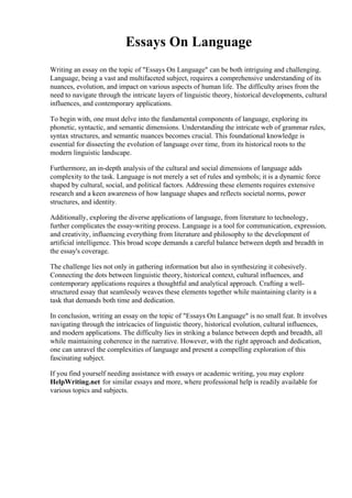 Essays On Language.pdf