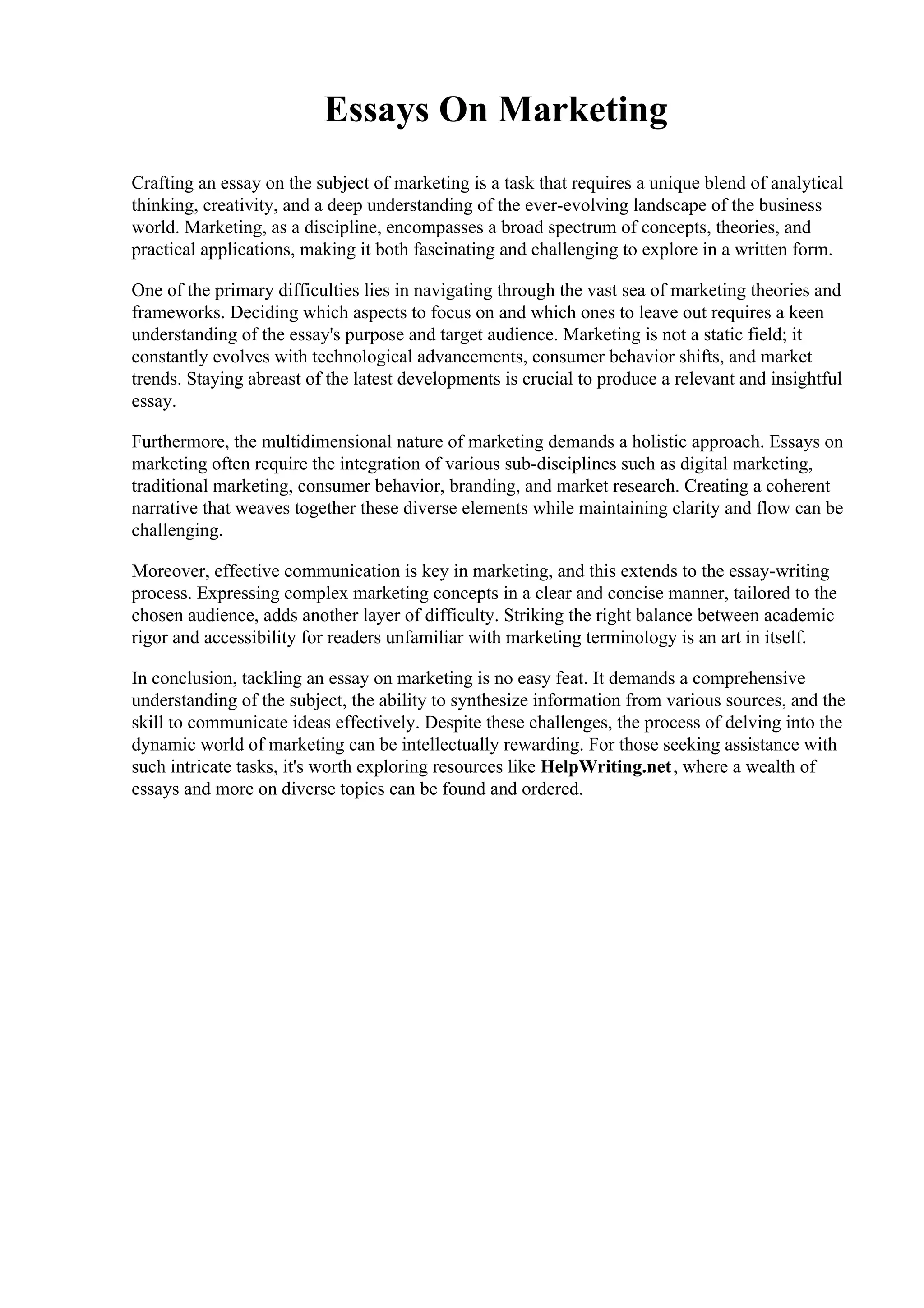 Essays On Marketing.pdf