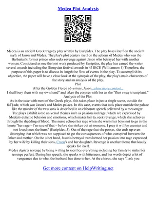 Essays On Medea | PDF